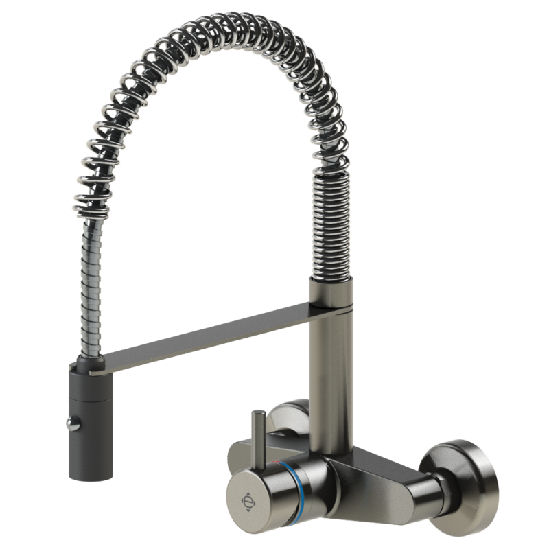 Echtermann Comfort CLEAN wandmodel 1-hendel lage bouwhoogte RVS RVS ...