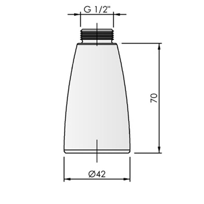 Echtermann Handdouche 1/2 x ( M15x1 ) voor 6450 Artikel nummer 8424.00