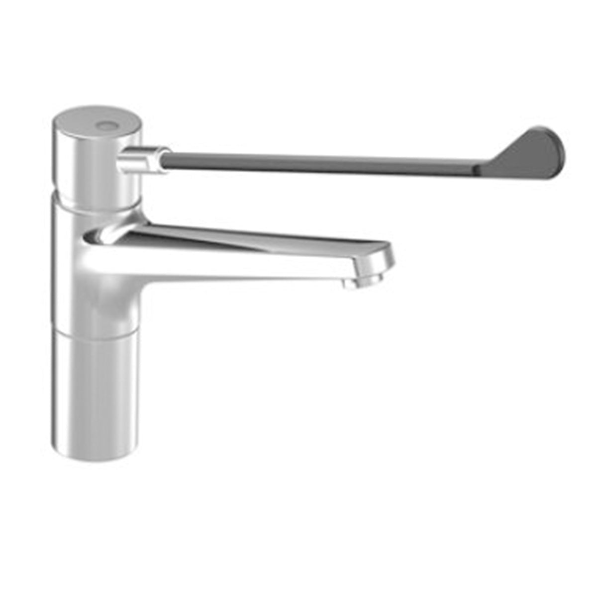 KWC Professional kitchen faucet with long ergonomic handle (225mm spou ...