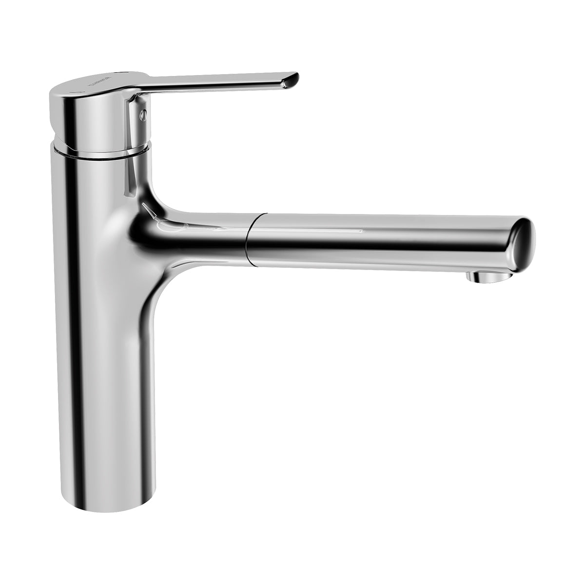 Hansa Hansaronda 1-handle kitchen mixer tap with pull-out spout Chrome
