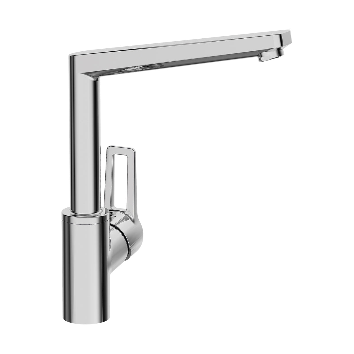 Hansa Twist 1-handle kitchen mixer tap high swivel spout Chrome