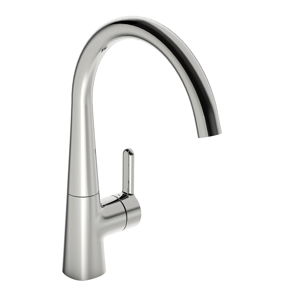 Hansa Hansadesigno-Style 1-handle kitchen faucet with high swivel spou ...