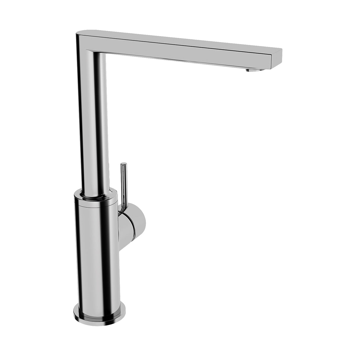 Hansa Hansastela 1-handle kitchen faucet with high swivel spout Chrome