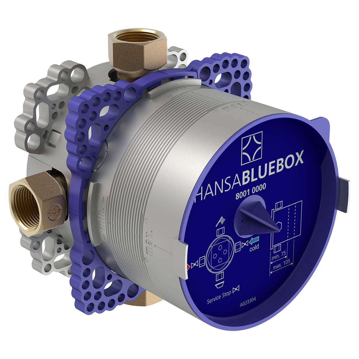 Hansa built-in parts Universal base part Bleubox