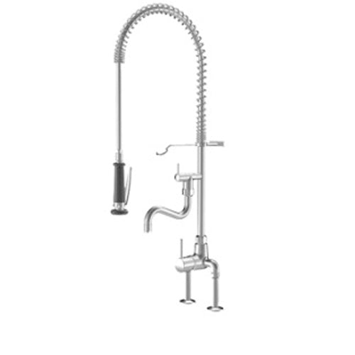 Kwc Parts Gastro Commercial Kitchen Faucet 1-Handle 2-Hole With Interm ...