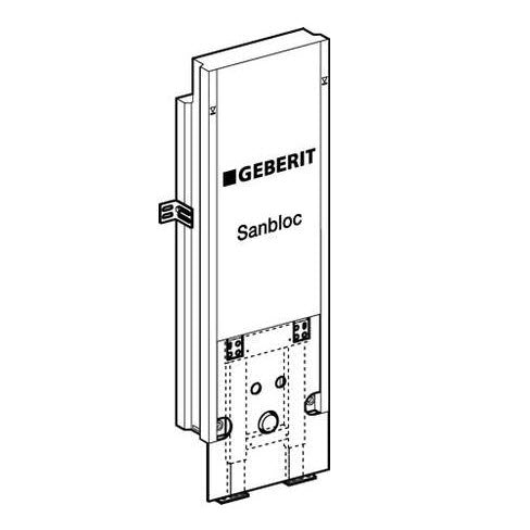 Geberit Sanbloc bidet element with floor supports