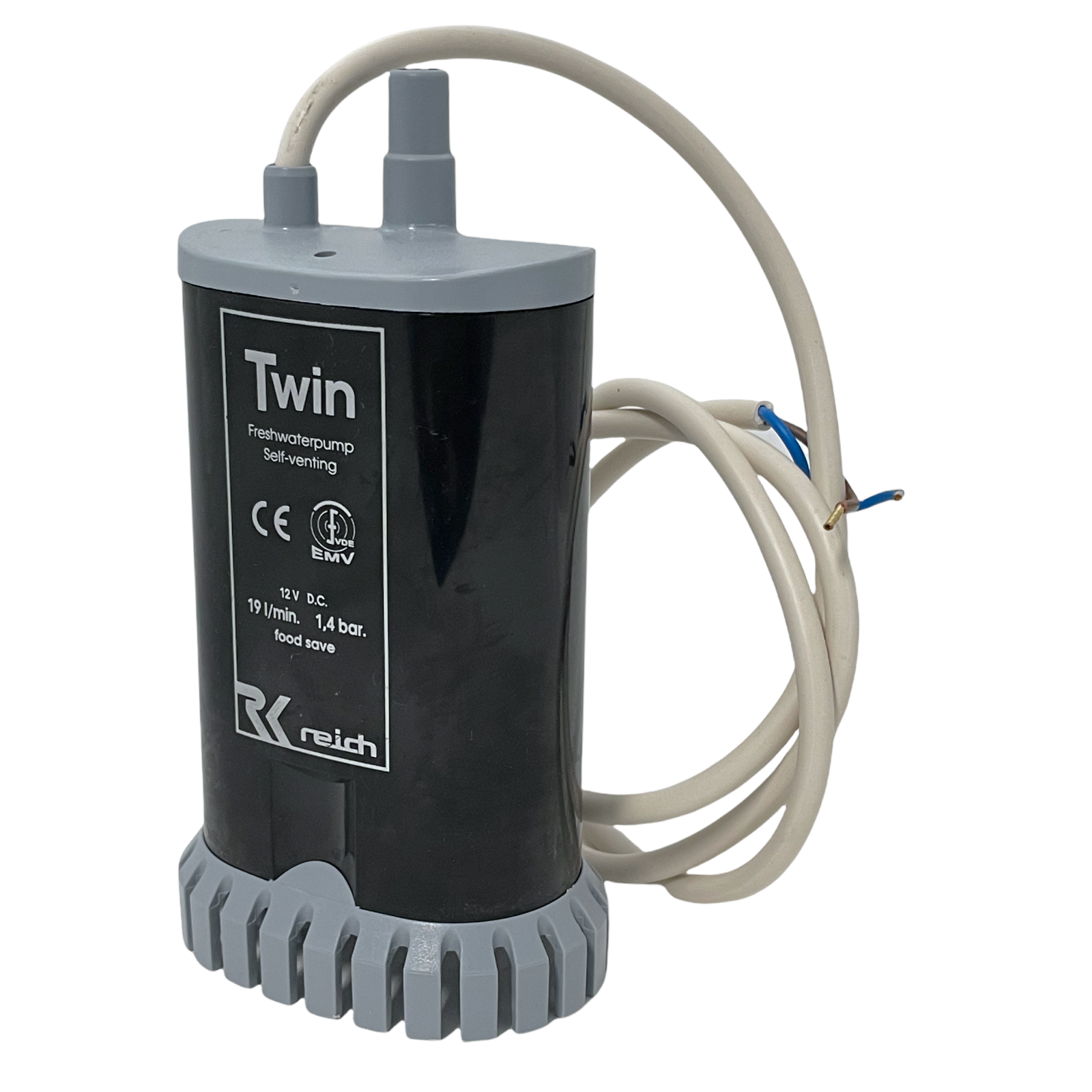 Reich Submersible pump Twin 19L 12 volt for caravan, camper or boat