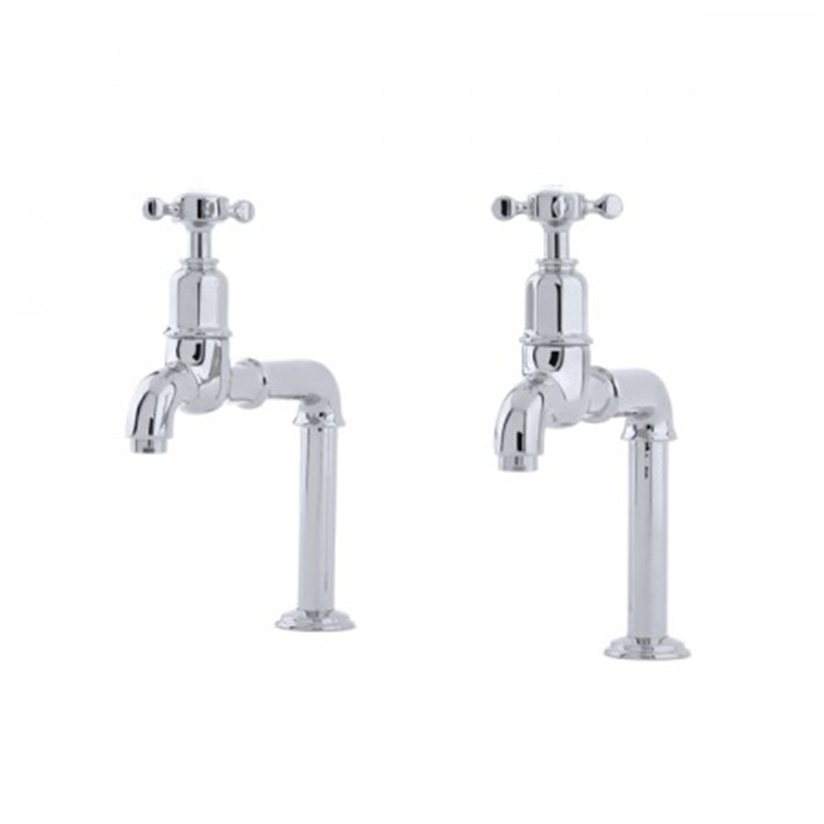 P&R Mayfair London Mayan Two 1 hole standing taps with cross handles ...