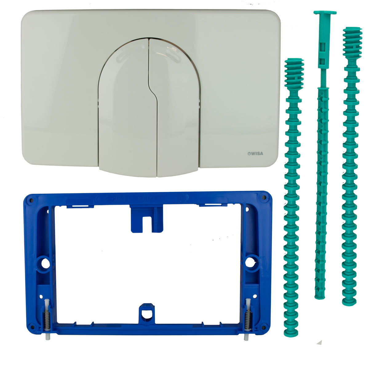 Wisa 2100 dualflux control panel + wall plate + DF Pergamon push butto